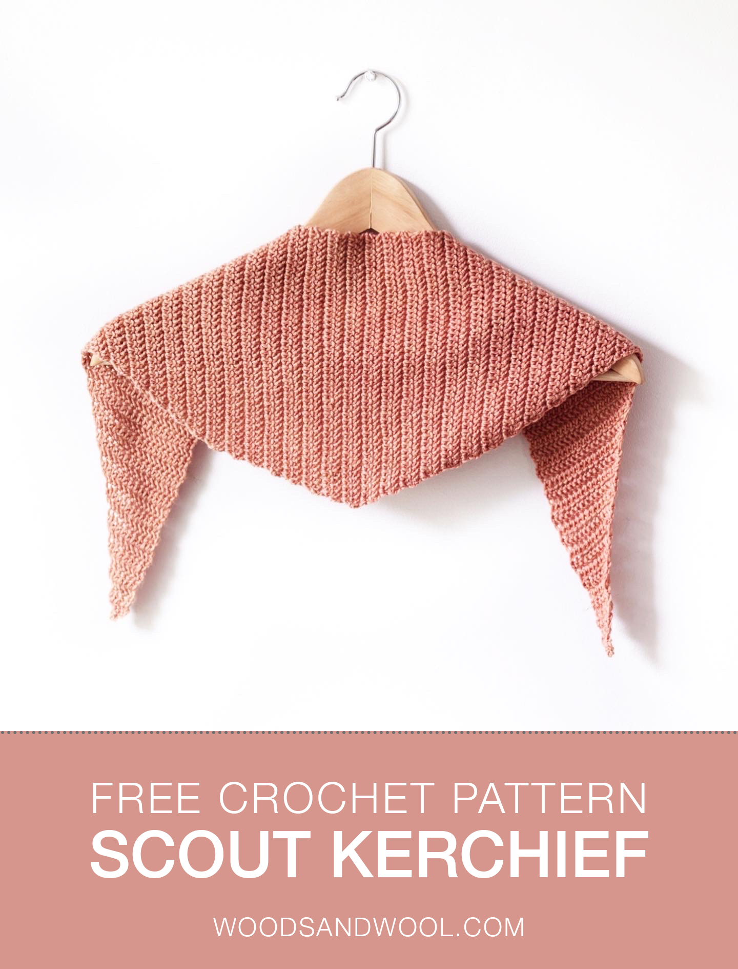 Free Crochet Pattern: Scout Kerchief - Woods and Wool